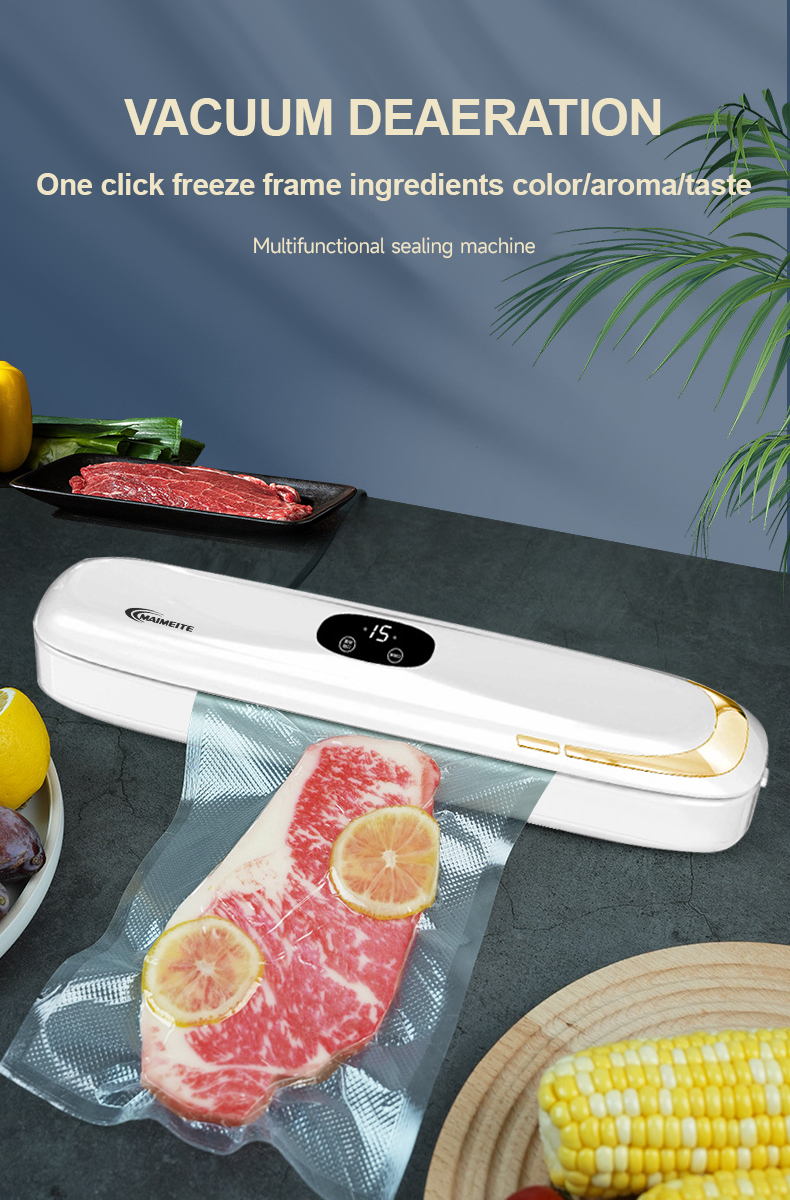 Maimeite Vacuum Sealer Food Vacuum Packaging Machine Household Automatic Machine Sealer Machine ...