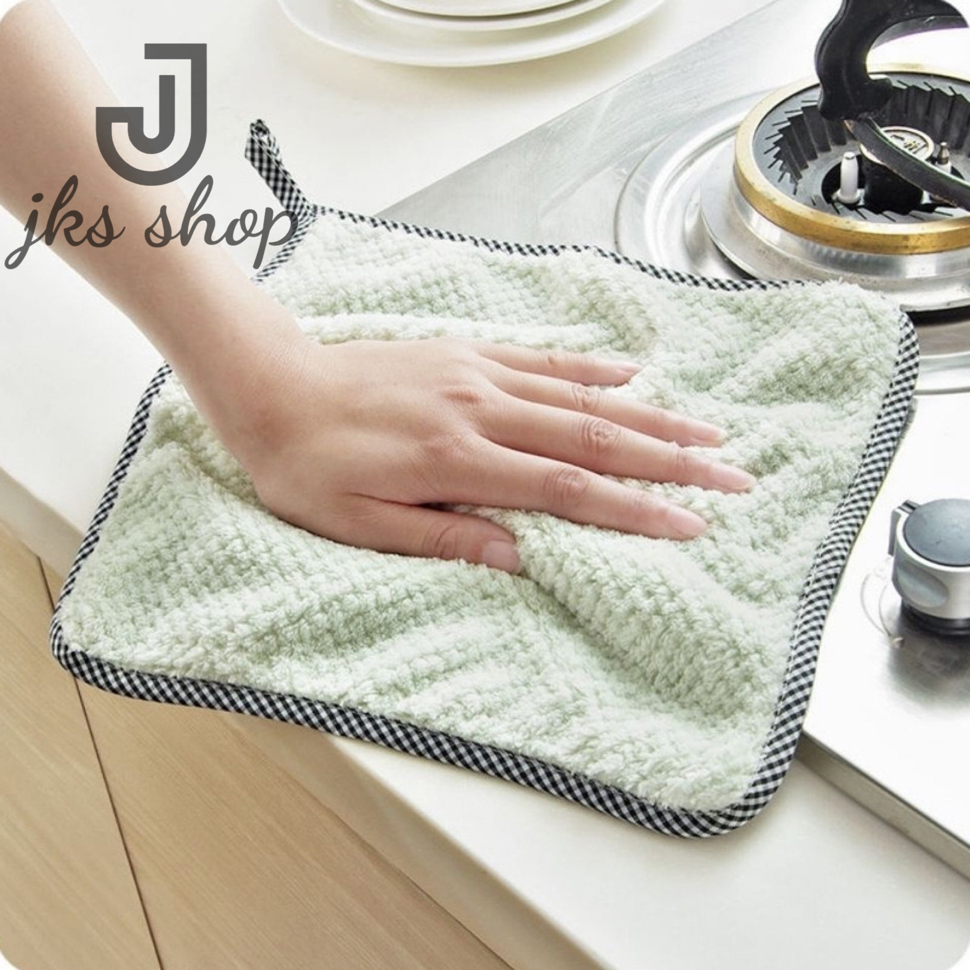 Super Absorbent Cleaning Cloth Kitchen Double Layer Hand Towel Kitchen ...
