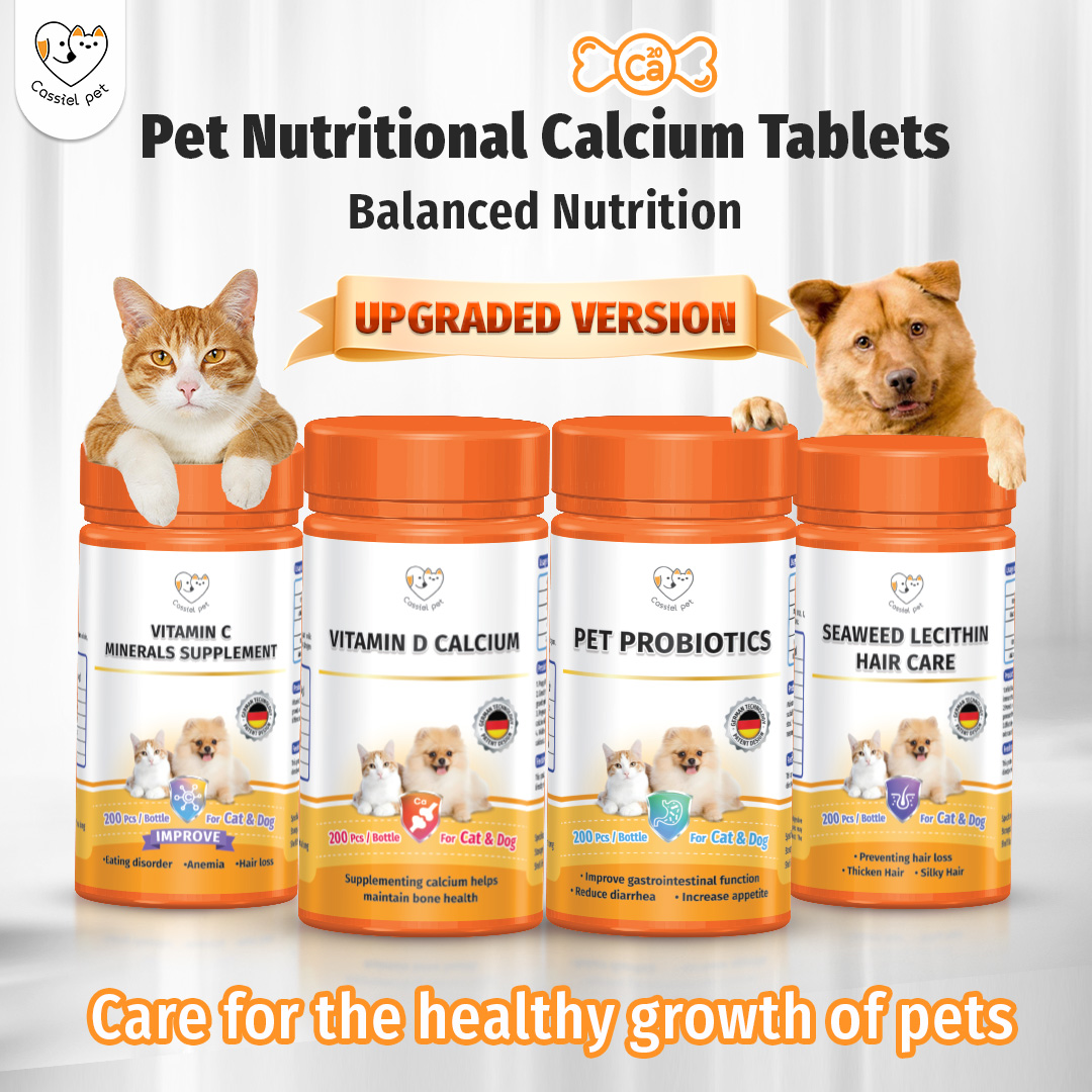 CASSIEL PET Multivitamin Supplement Vitamins Probiotics Calcium For ...