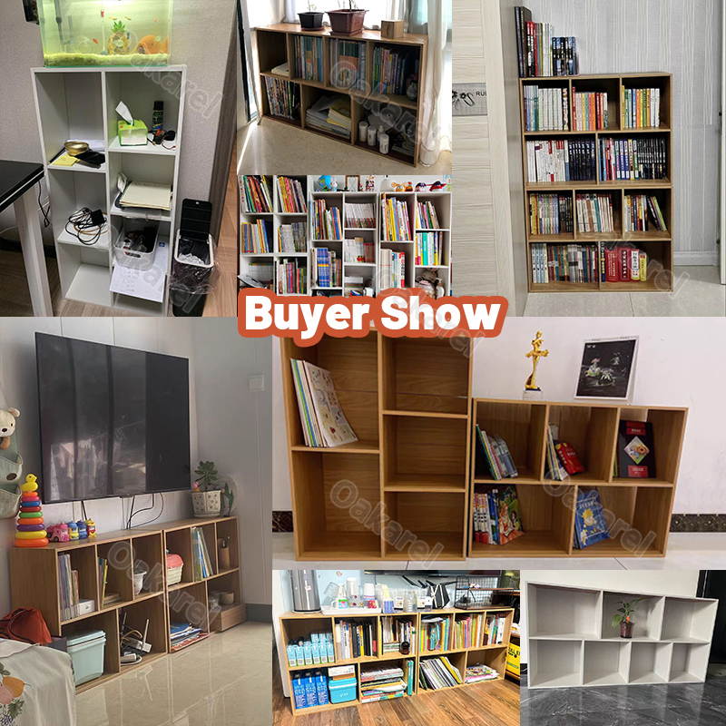 Wooden Book Shelf Organizer Bookshelf Divider Organizer Storage Shelf ...