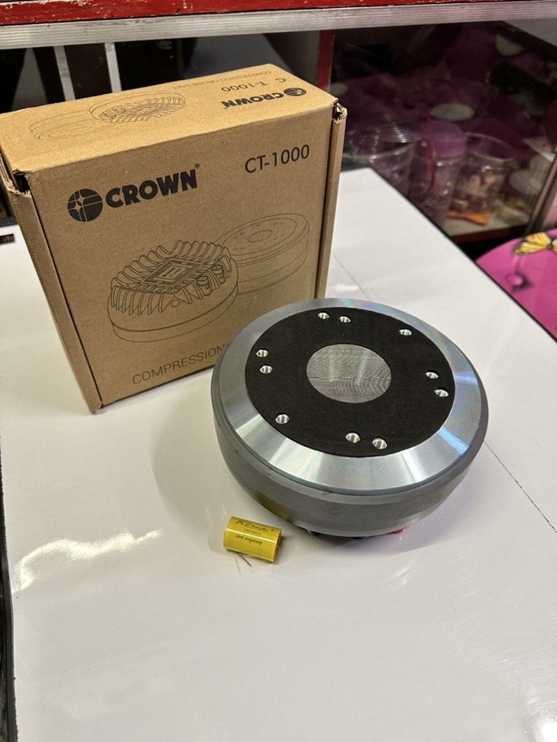 1pc Crown CT-1000 compression driver unit 1000watts 8ohms Tweeter Bolt ...
