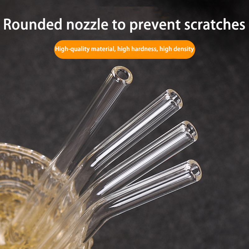 1pc Reusable Glass Straight pipe Elbow pipe elbow pipe Borosilicate or ...