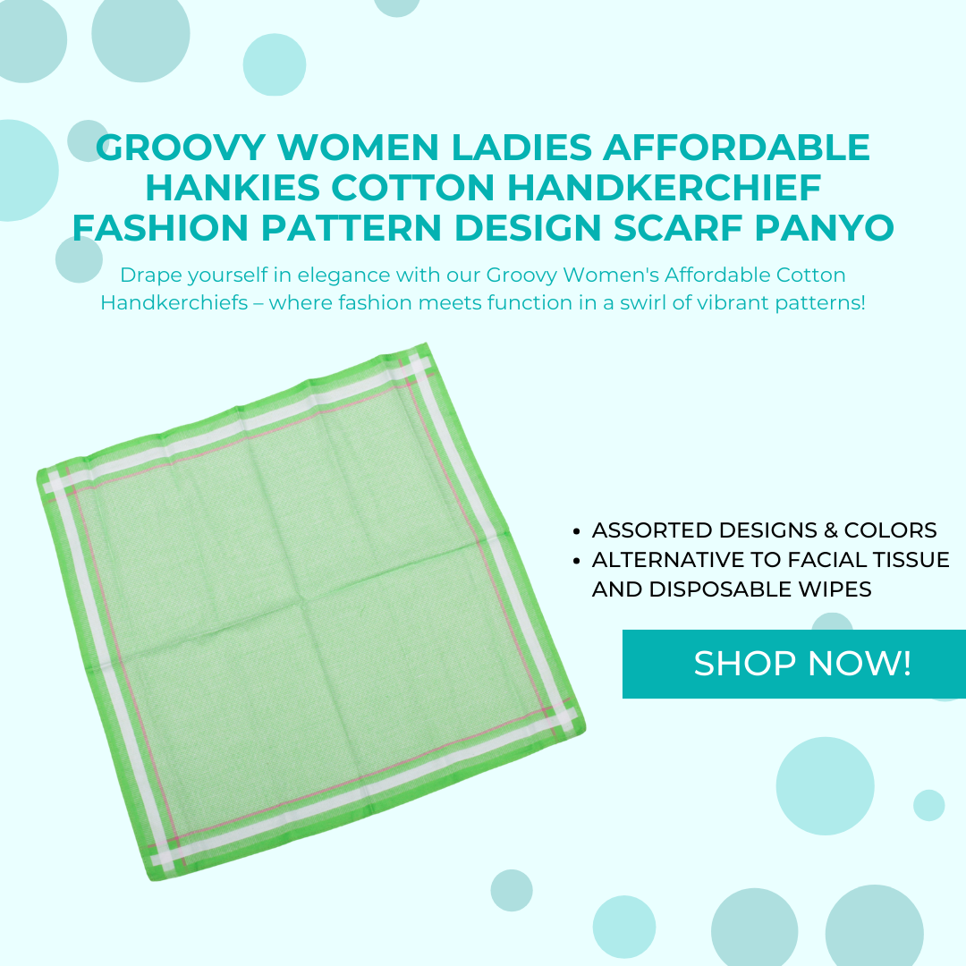 Groovy Women Ladies Affordable Hanky Cotton Handkerchief Fashion ...