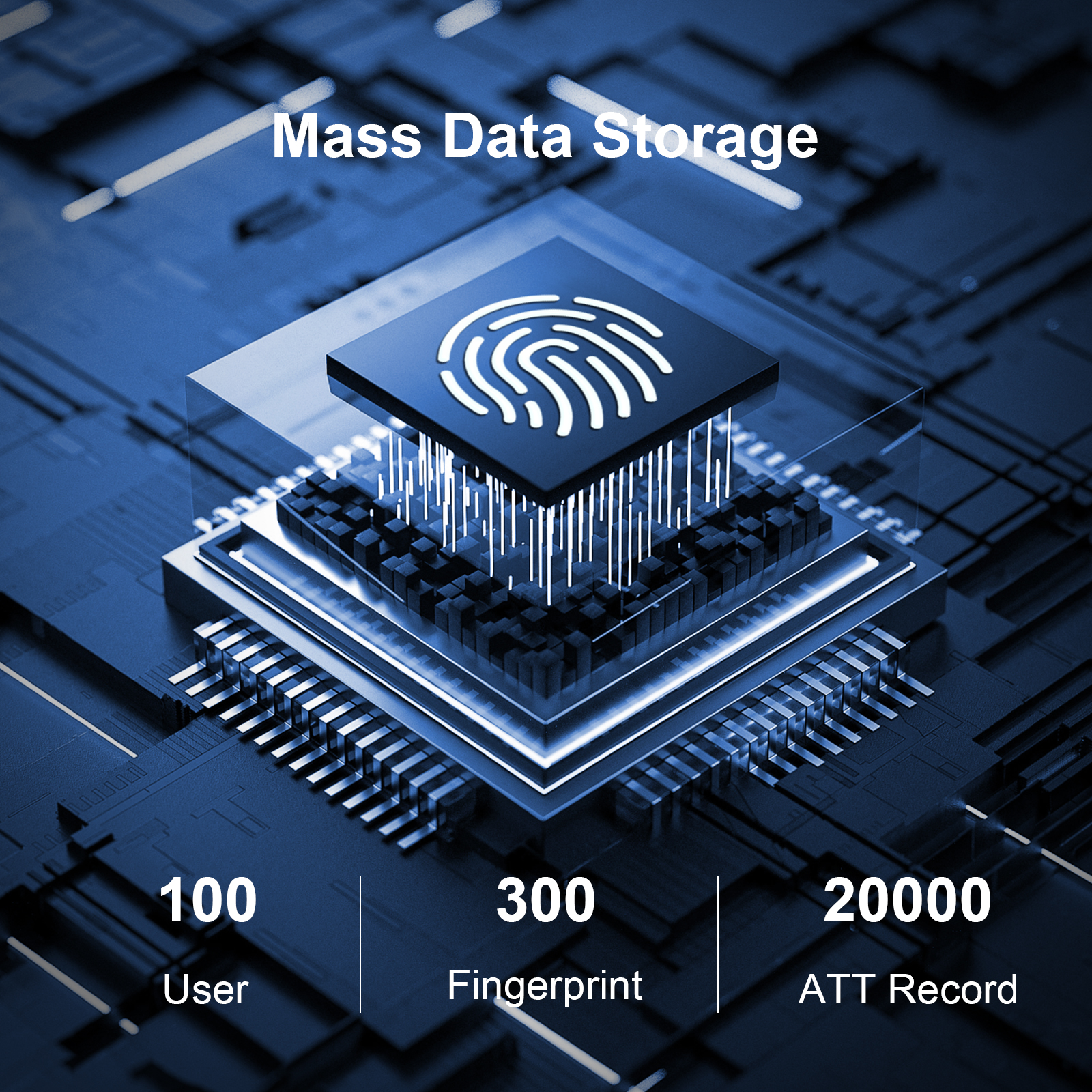 NGTeco Battery Fingerprint Time Attendance Machine WiFi Time Recorder ...