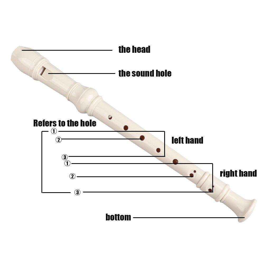 8-Hole Soprano Recorder Clarinet Sound Adjustable Flute Recorder ...