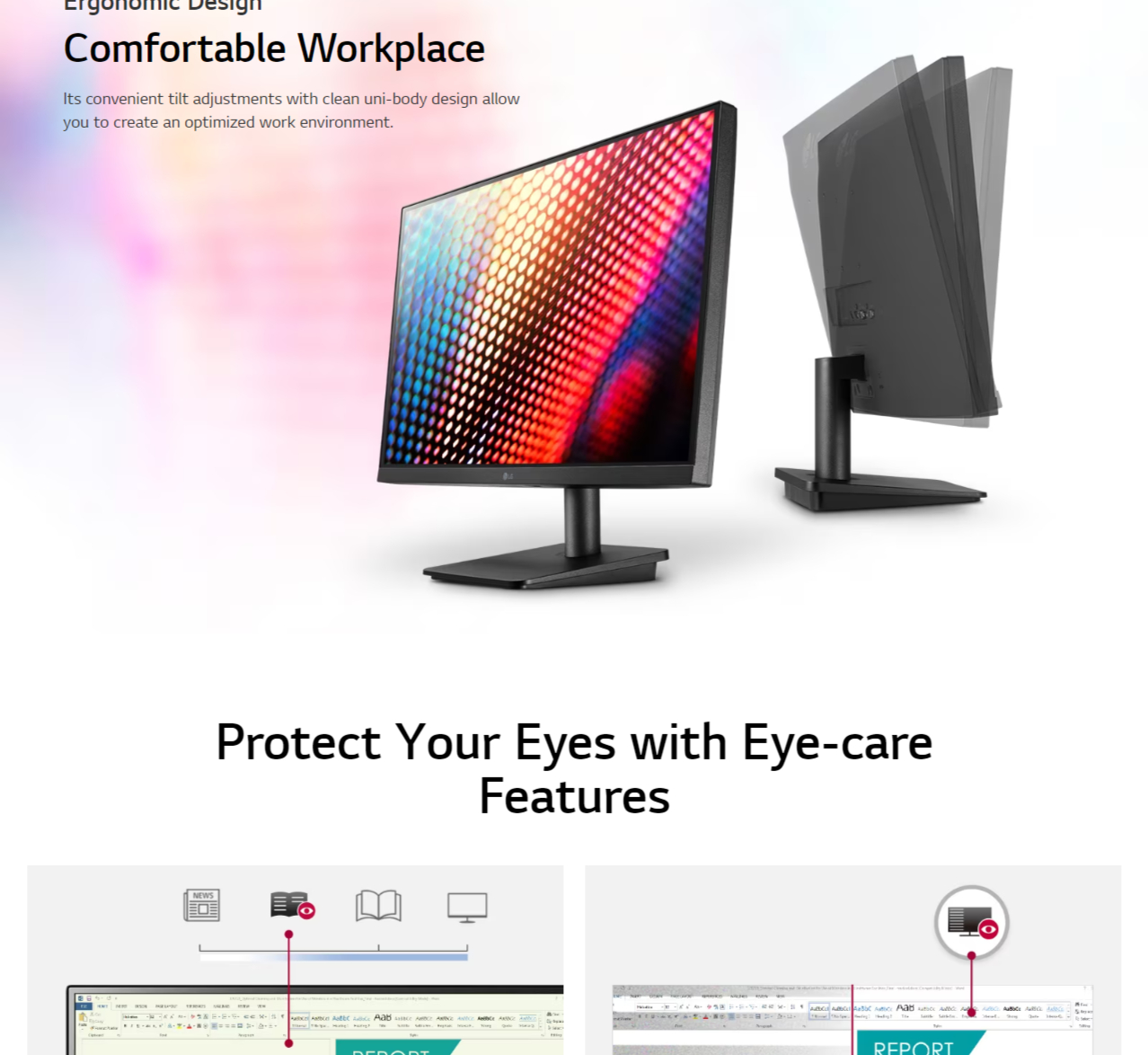 LG 24MP400-B 23.8" 1080p IPS 75Hz Full HD Gaming Monitor, HDMI VGA ...