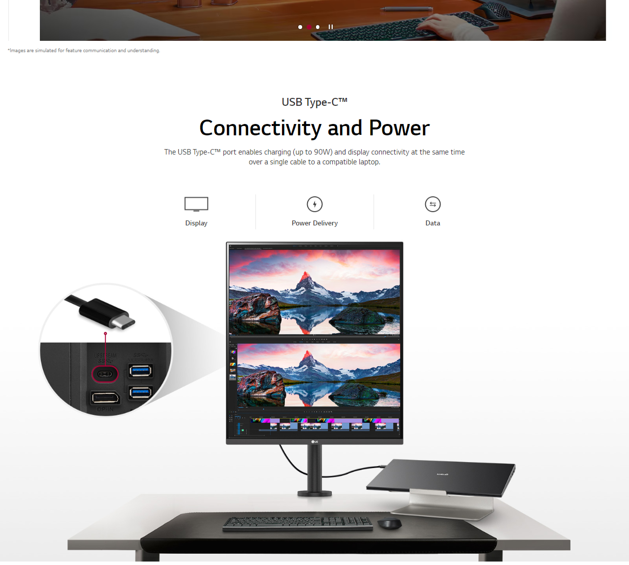 LG 28MQ780-B 27.6" Nano IPS 60Hz QHD HDR DualUp Monitor with Ergo Stand ...