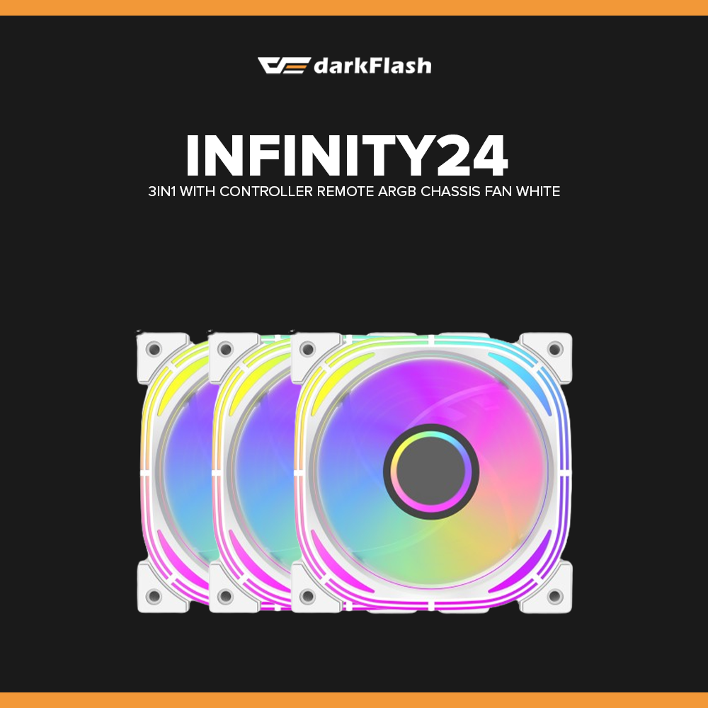 EasyPC| DarkFlash Infinity24 3in1 with Controller Remote/ Singe ARGB ...