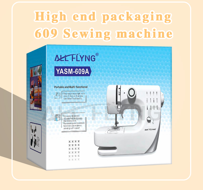 【ALL FLYING】Portable Electric 609 Sewing Machine Household upgradation ...