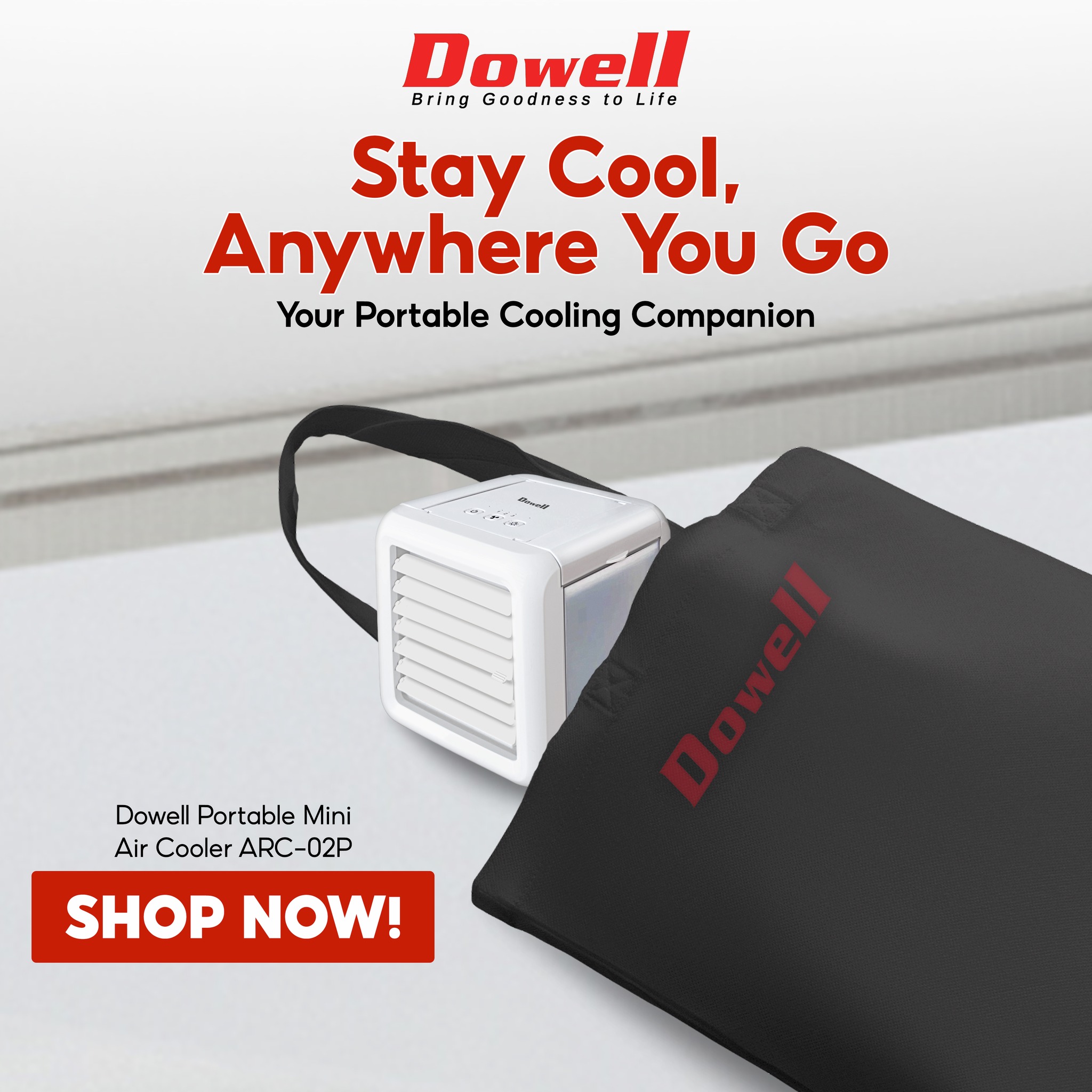 Dowell by Winland Portable & Compact Mini Air Cooler 350mL 5V / 7Watts ...