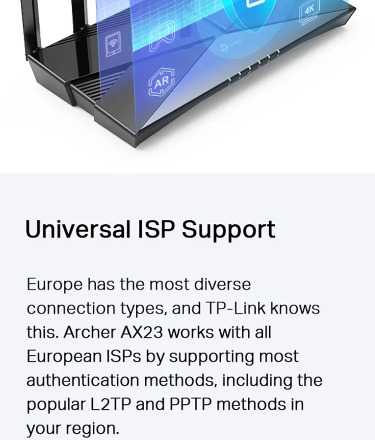 TP-Link Archer Ax23 - Mu-Mimo Ax1800 Dual Band Gigabit Wi-Fi 6 Gaming ...