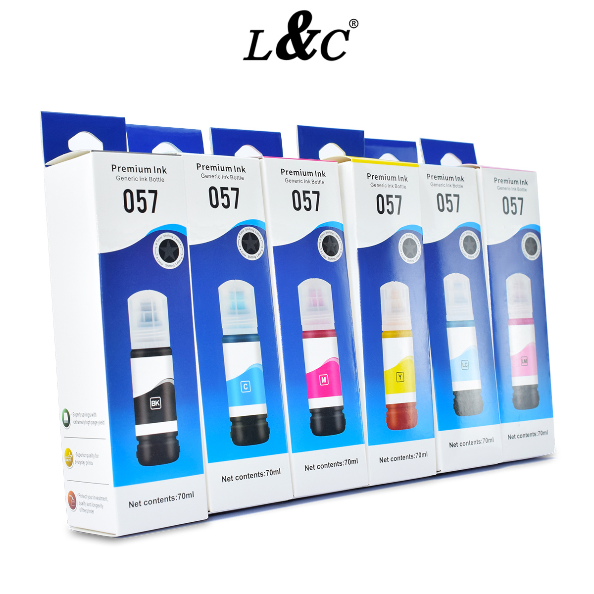 L&C 057 Ink For Epson L8050 L18050 L 8050 L 18050 Printer For Epson 057 ...