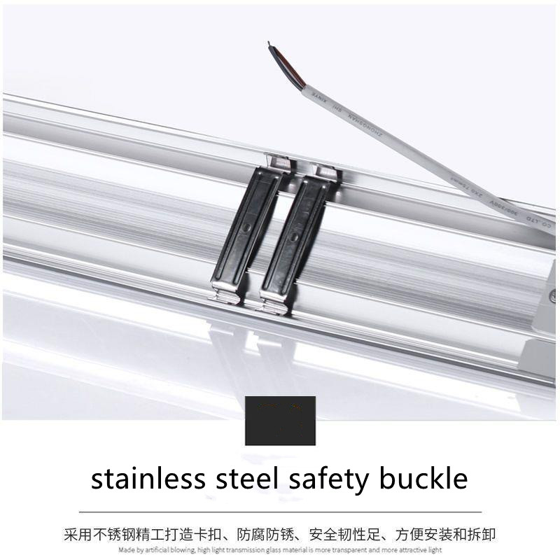 120cm 60W Ultra-thin Led Strip Lamp Arc Square Integrated Fluorescent ...