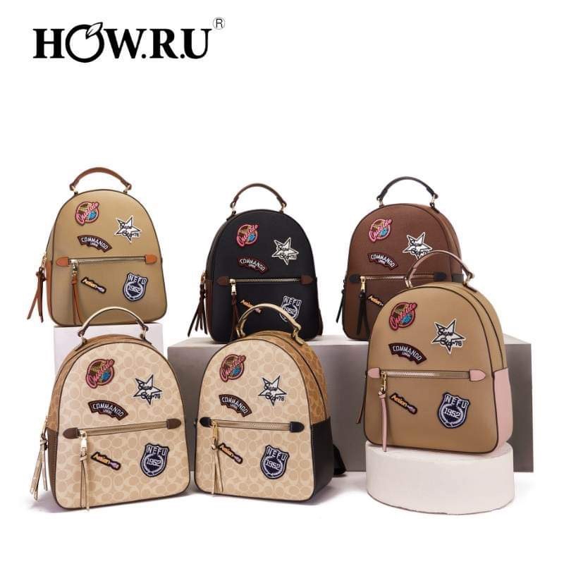 HOWRU PATCHES BACKPACK FOR UNISEX LARGE | Shopee Philippines