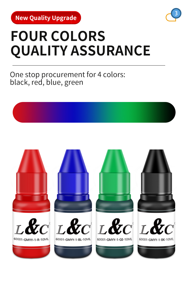 L&C 10m Oil Based Photosensitive Stamp Ink For Company Stamps & Self ...