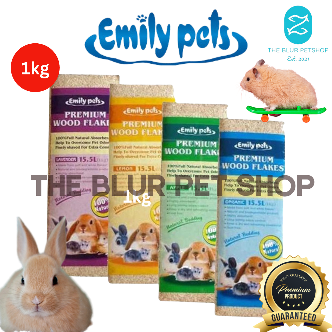1kg Emily Pets Kusot Premium Wood Shaving Hamster Rabbit Mouse Birds ...