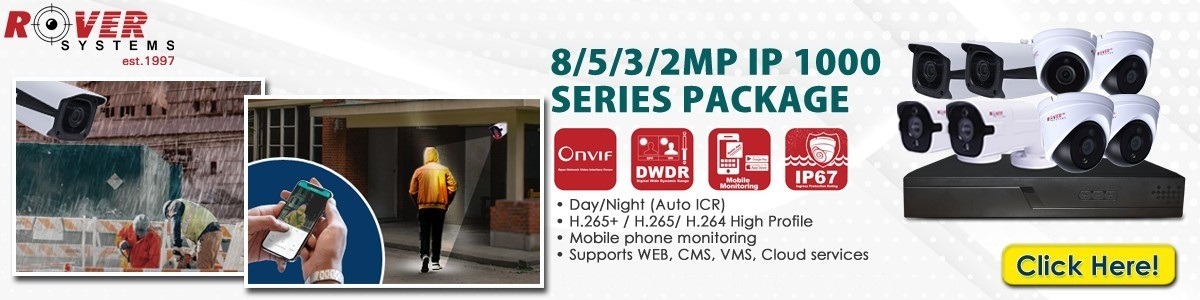 Rover 32CH NVR + 32 Ports POE Switch + 32 units 2MP PoE Dual light IP ...