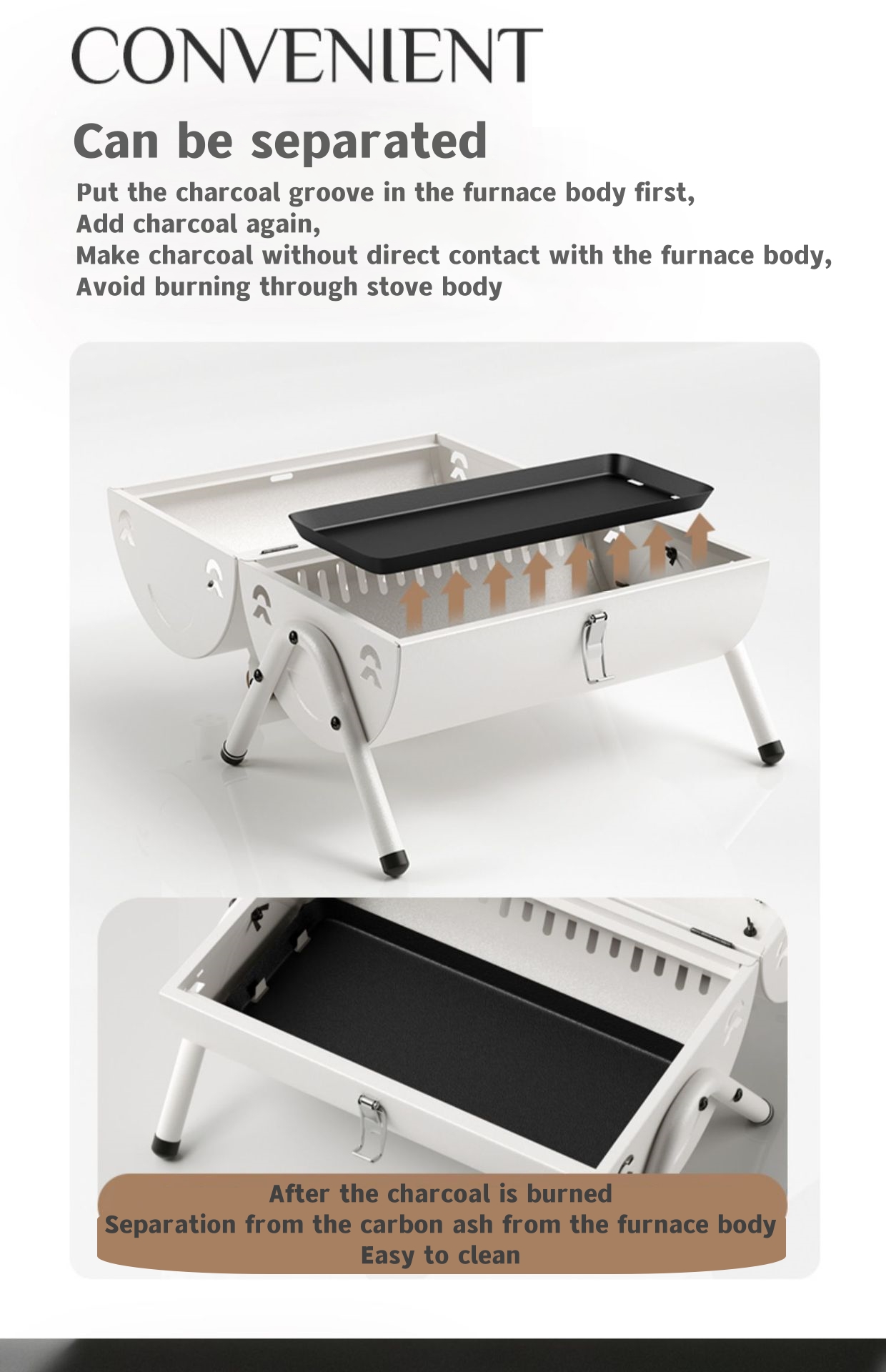 BBQ Griller barbecue Outdoor Stove Dual-purpose Portable Simple Cooking ...