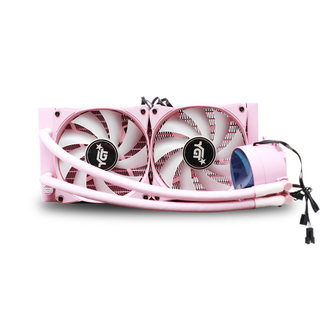 YGT DF-240 white pink black CPU Liquid Cooler All-in-one with 5v 3pin ...