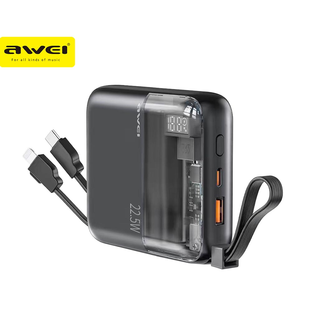 Awei P149K 10,000mAh 22.5W Mini Portable High Speed Charge Powerbank ...