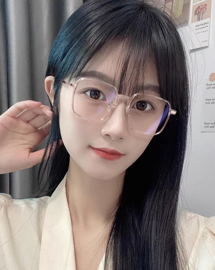 Ultra light large frame photochromic anti-blue light HD glasses for men ...