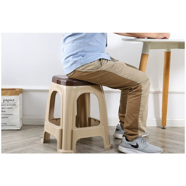 Glue thickened plastic stool non-slip high stool bench home living room ...