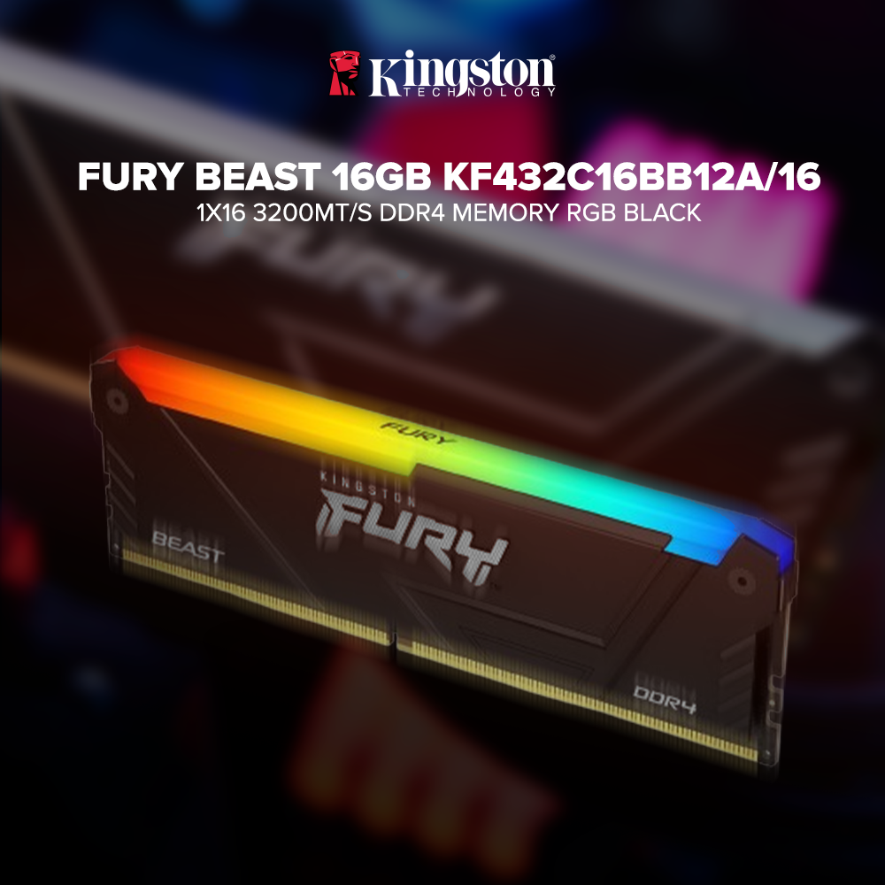 EasyPC| Kingston Fury Beast 16gb ddr4 ram| 2x8 3200MT/s/ 1x16 3200MT/s/ 1x16 3600MT/s| RGB ...