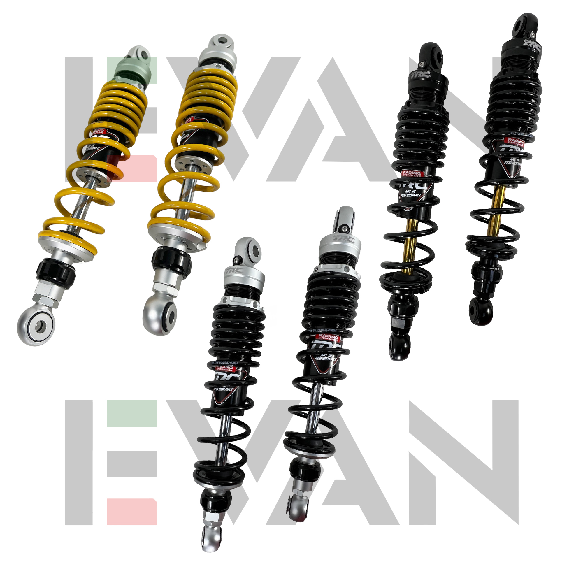 EVAN.PH TRC AI-TECH SERIES SUSPENSION for WAVE/XRM/TMX/CAFE RACER 340mm ...