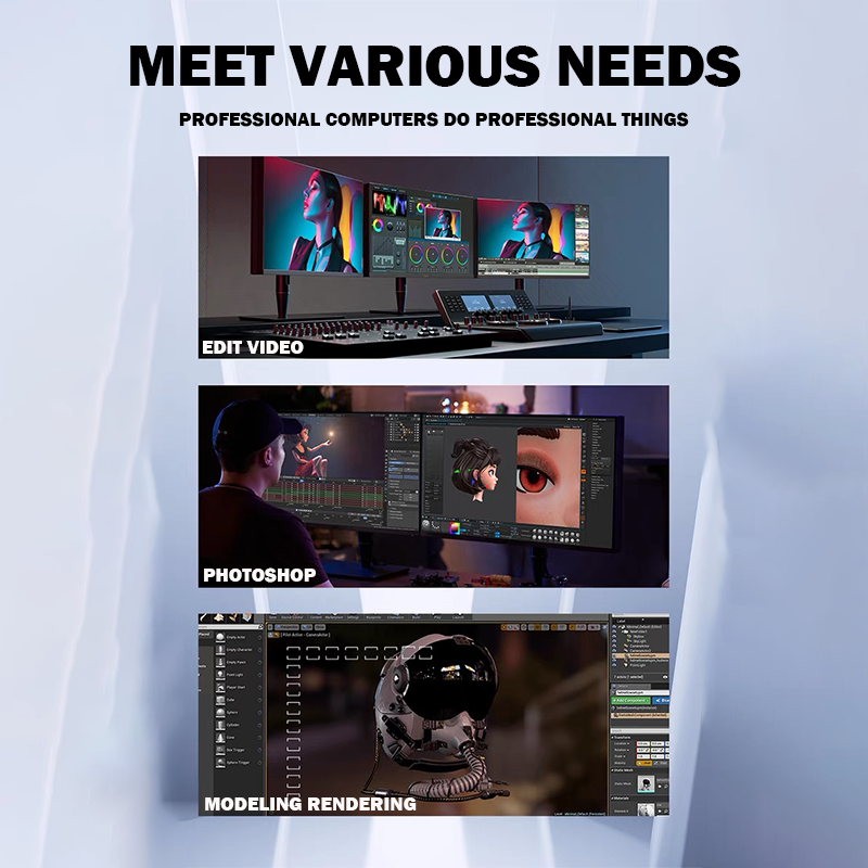 AMD RYZEN 3 3200G Desktop PC Set 4 Cores DDR4 16GB RAM / 512GB SSD Full ...