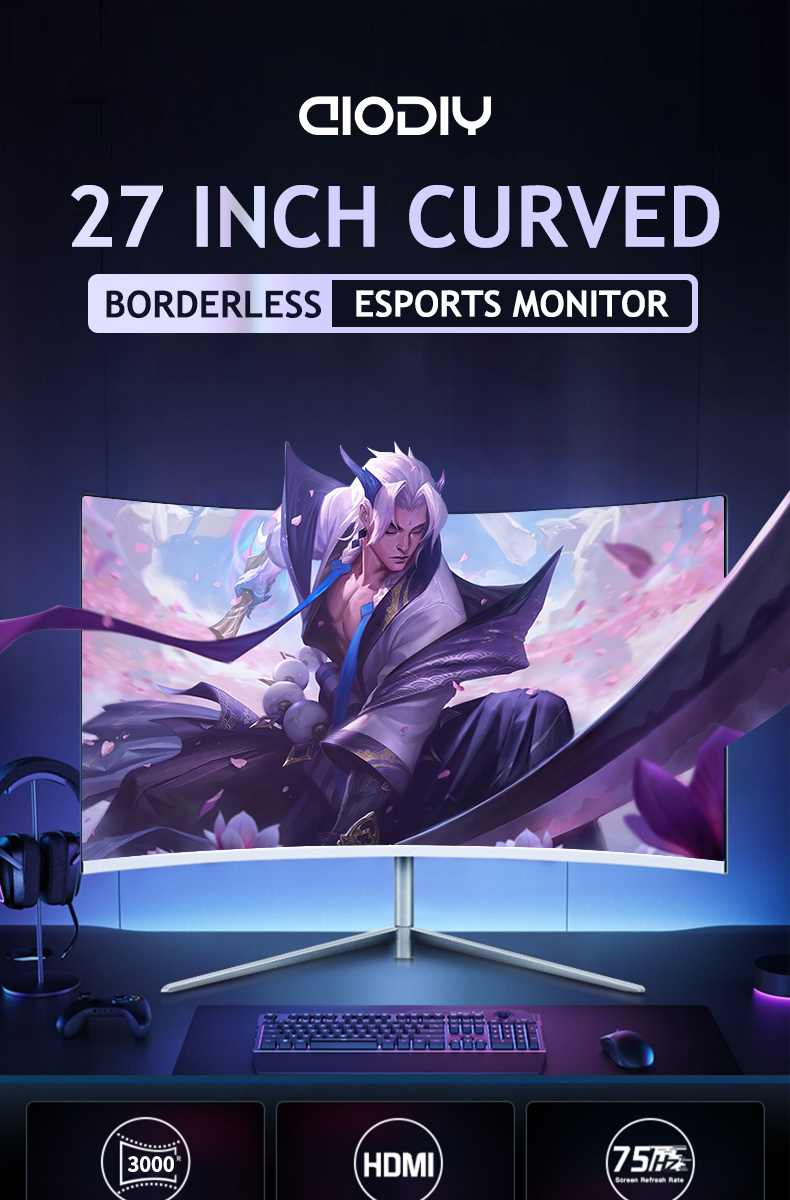 Monitor Borderless Curved Computer Monitor 27 Inches | Shopee Philippines