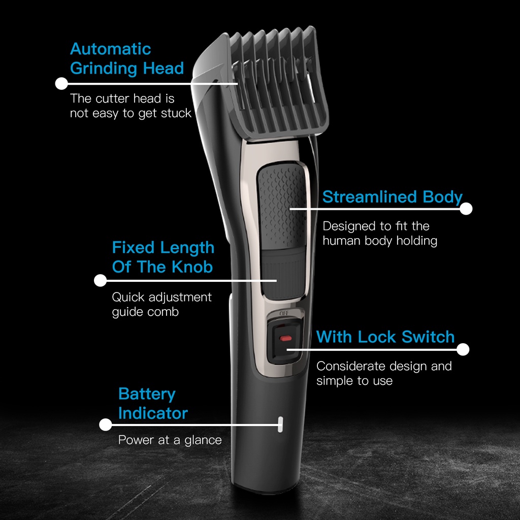 ENCHEN Electric Hair Trimmer Sharp 3S Rotation Adjustment Length Hair ...
