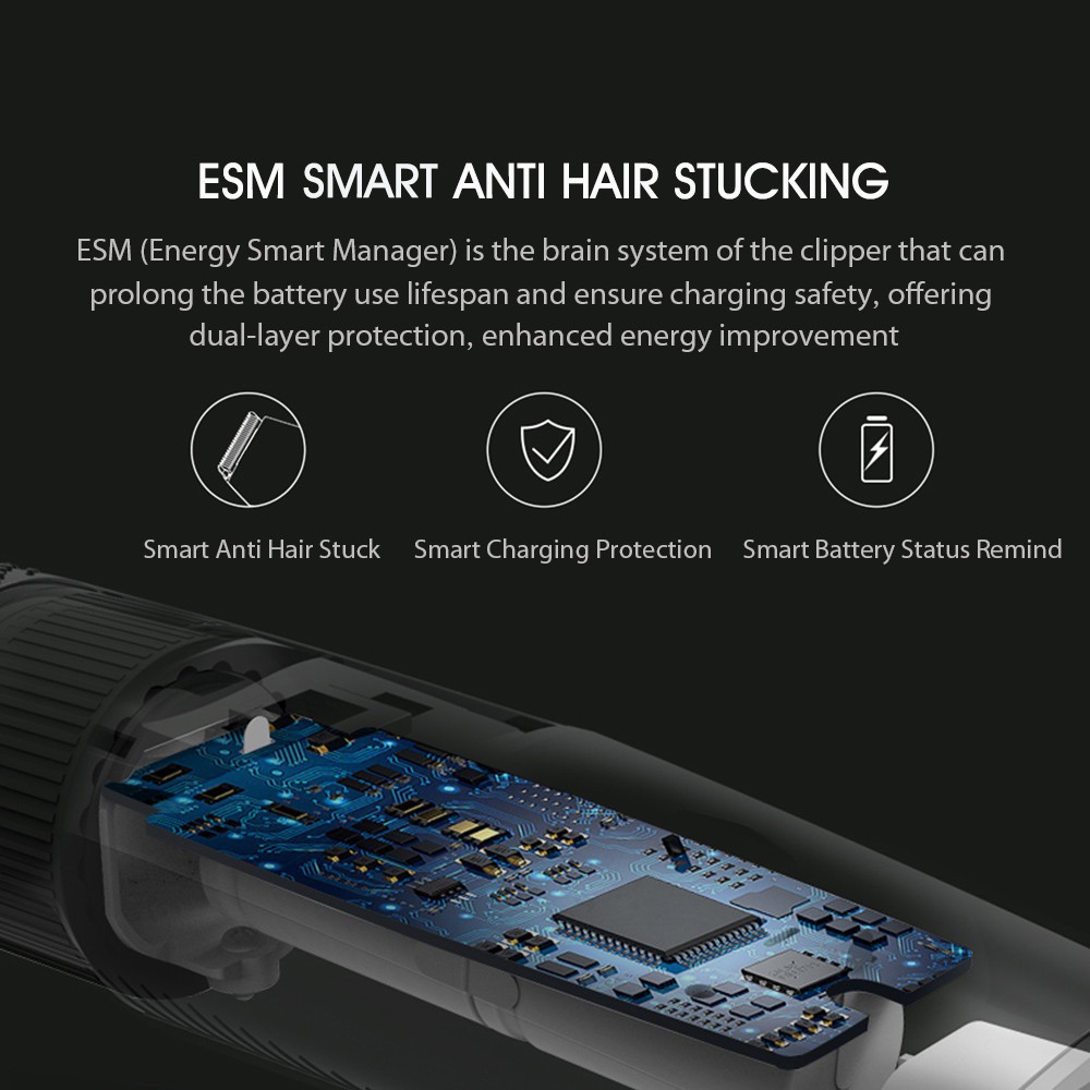 Enchen Electric Hair Trimmer Sharp 3S Rotation Adjustment Length Hair ...