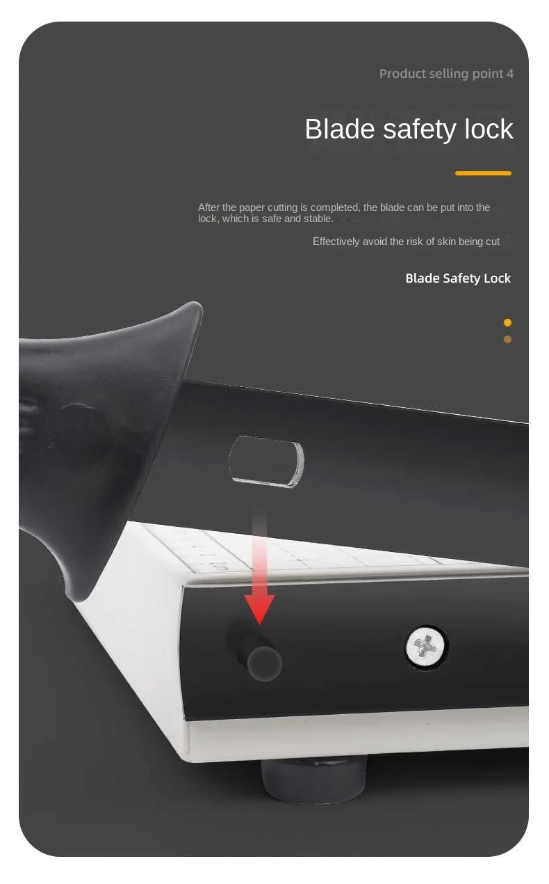 Officom Paper Cutter Metal & Wood Base A4 A3 A5 B3 B4 B5 Size Heavy ...