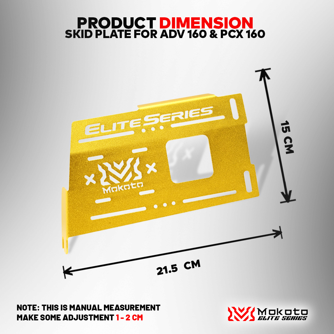 MOKOTO ELITE SERIES HONDA ADV 160 / PCX 160 CNC SKID PLATE / ENGINE ...