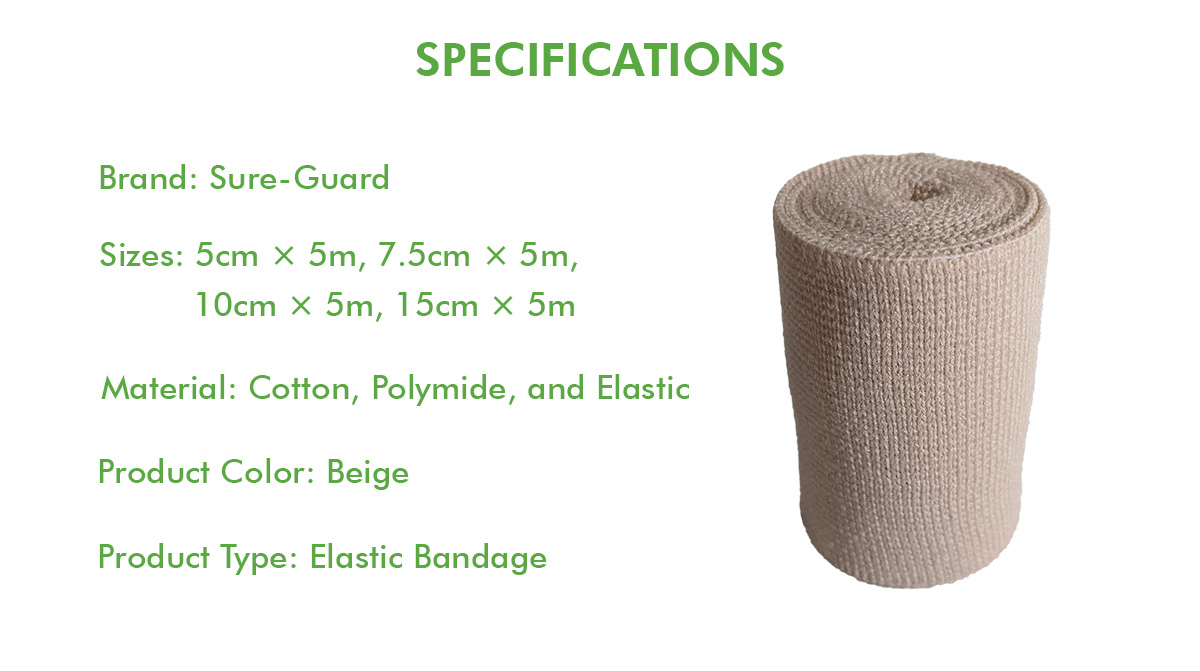 Sure-Guard Elastic Bandage 4x5/6x5 | Versatile Compression Wrap ...