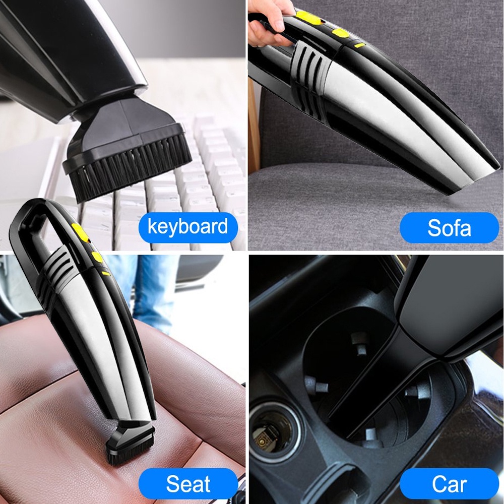 Car Handheld High Power Vacuum Cleaner Plug-in Wired Car Wet And Dry ...