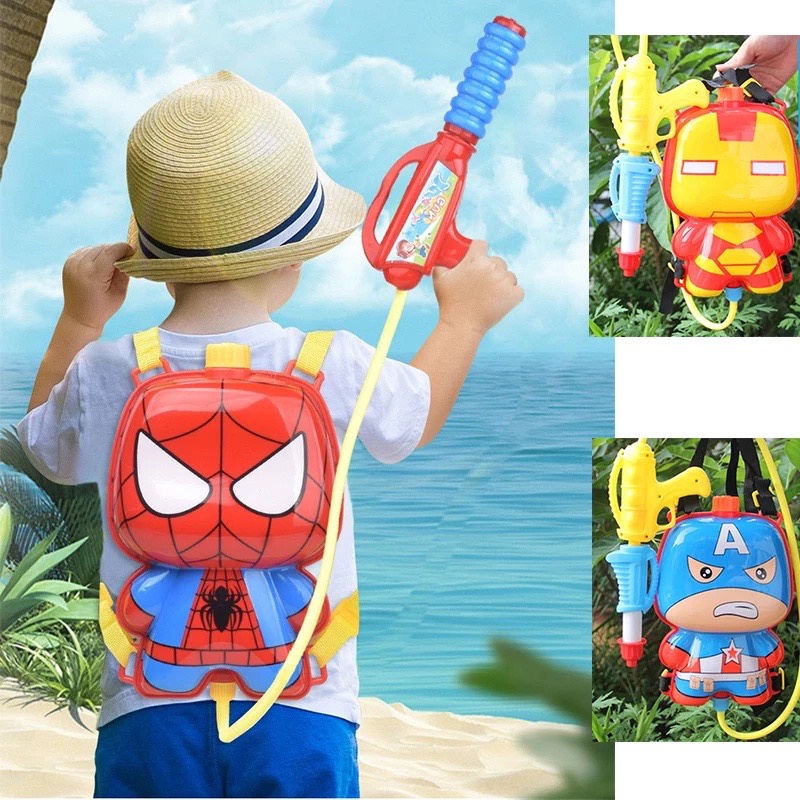 Children's water gun with backpack cartoon cute design children's ...