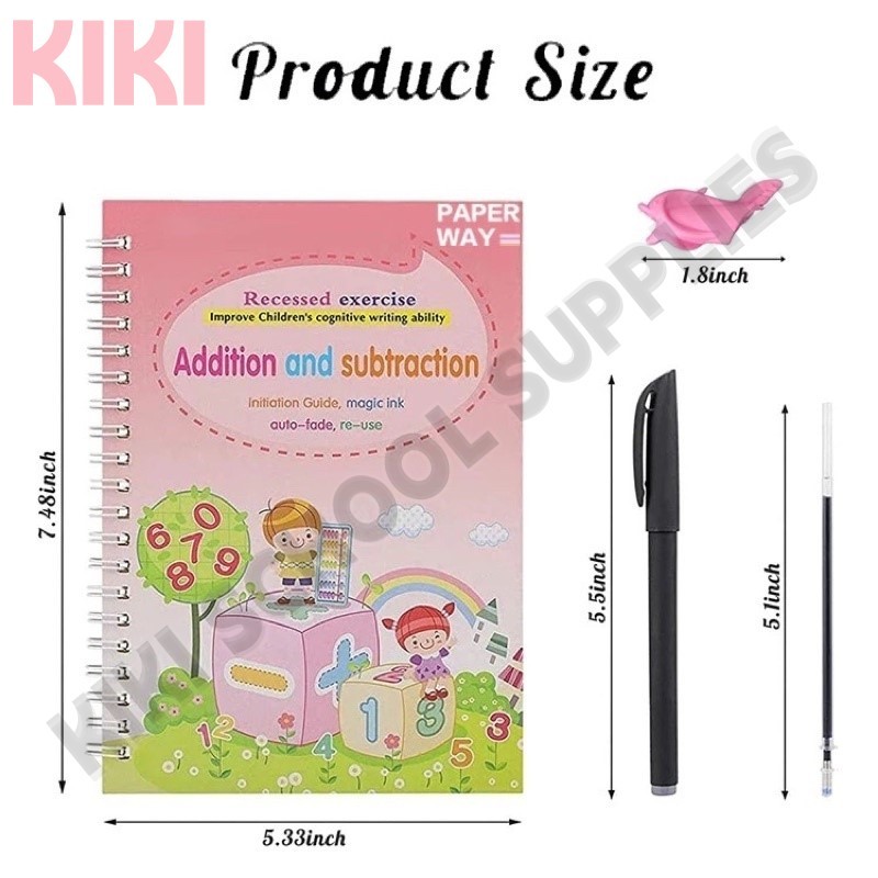 KK 4 Book/Set Kids Calligraphy Copybook Sank Magic Practice New ...