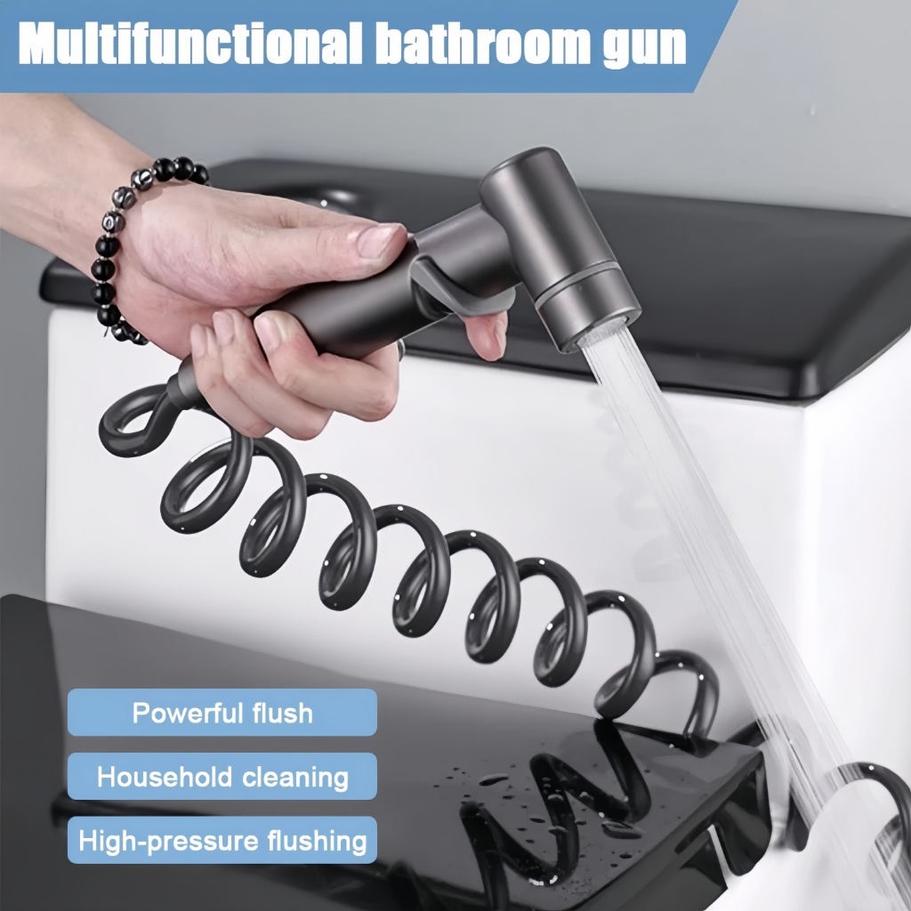 Handheld Bidet Sprayer Set Spray Gun Bathroom Self-Cleaning Handheld ...