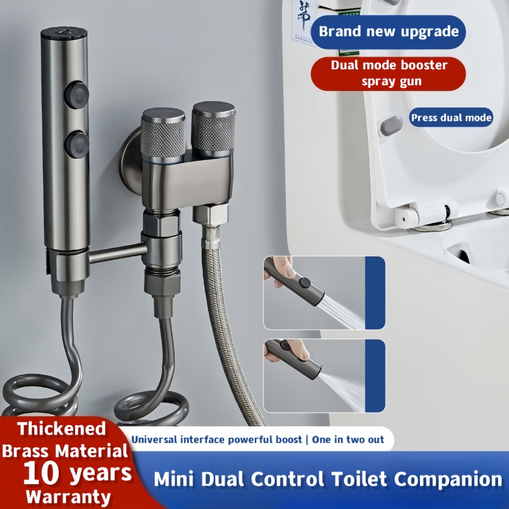 Handheld Bidet Sprayer Set Spray Gun Bathroom Self-Cleaning Handheld ...