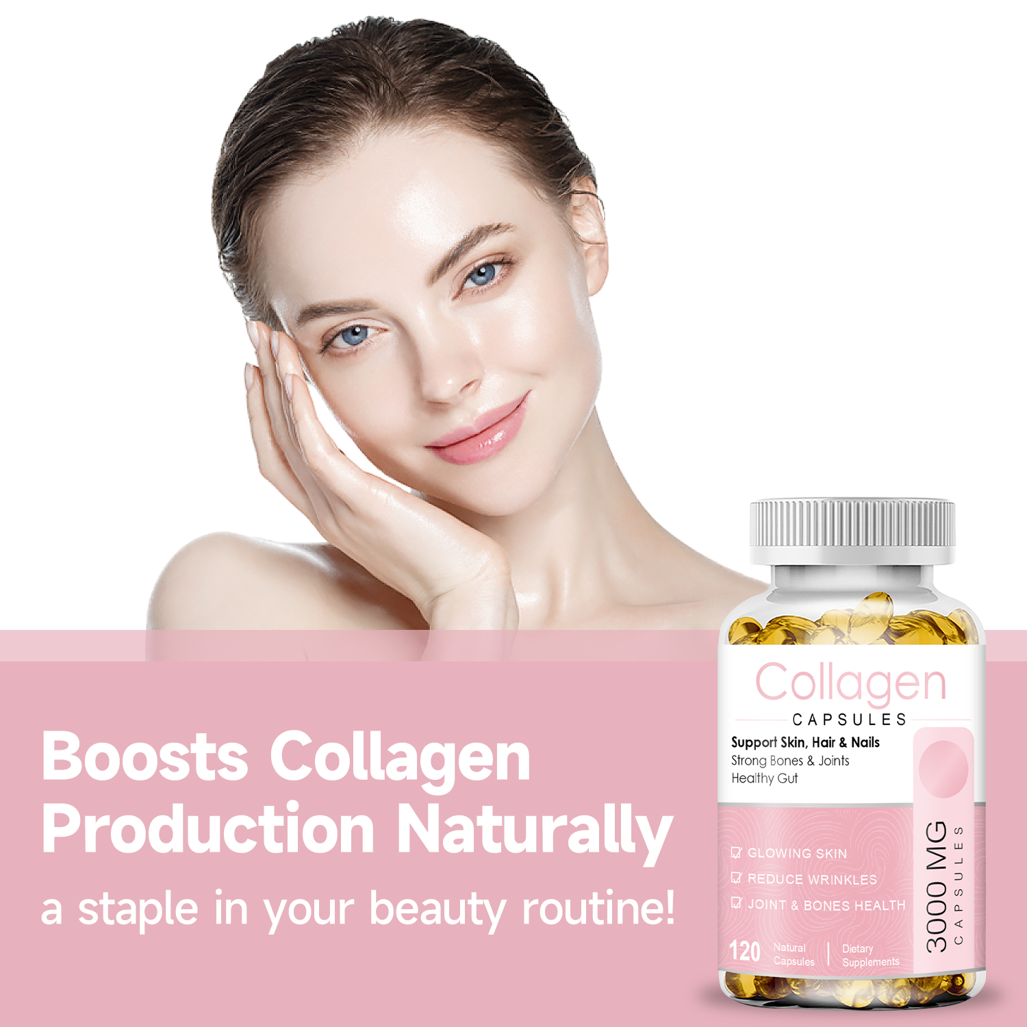 Softher Collagen Capsule Vitamin C Skin Glow Anti Aging Supplement ...