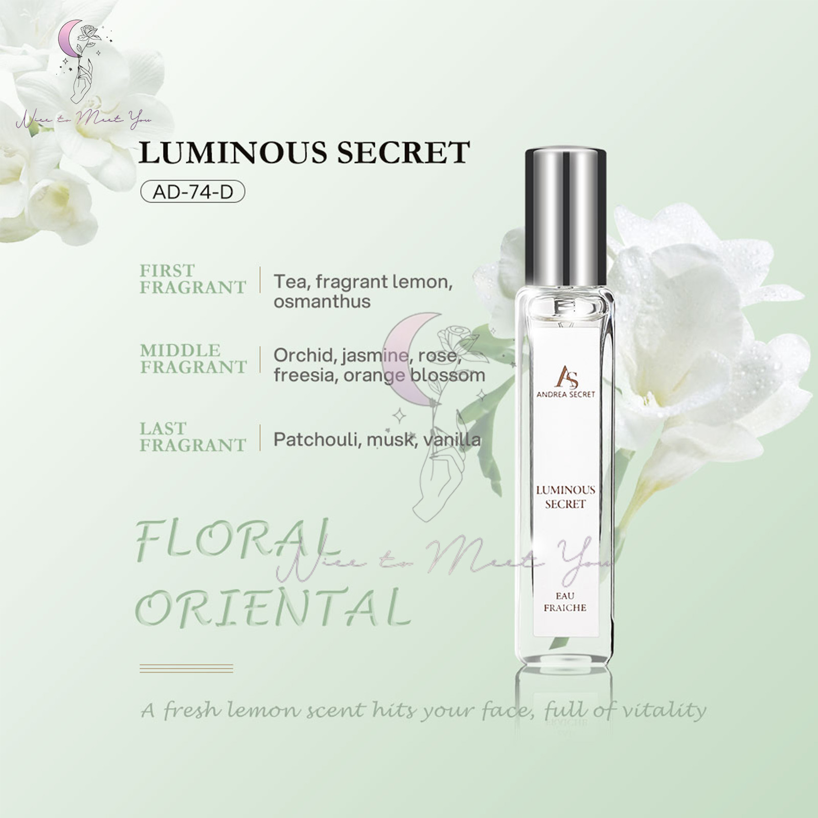 Andrea Secret Perfume for Women Fruity and Floral for Men Spicy Woody ...