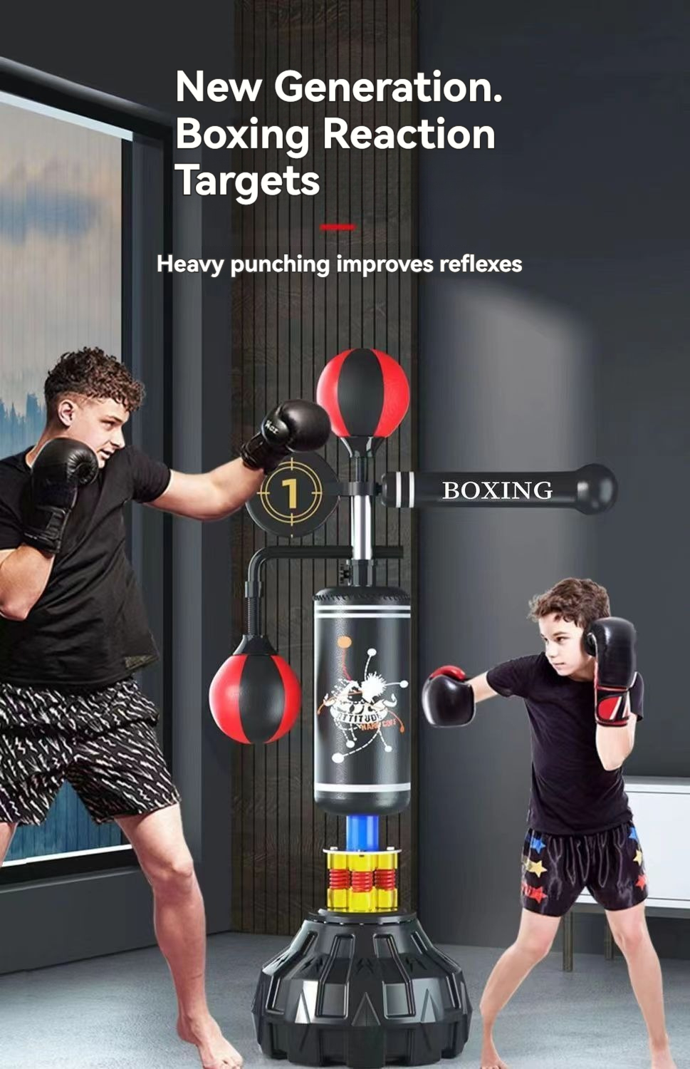 5 In 1 Boxing Equipment Training Dummy Professional Boxing Bag With 360 ...