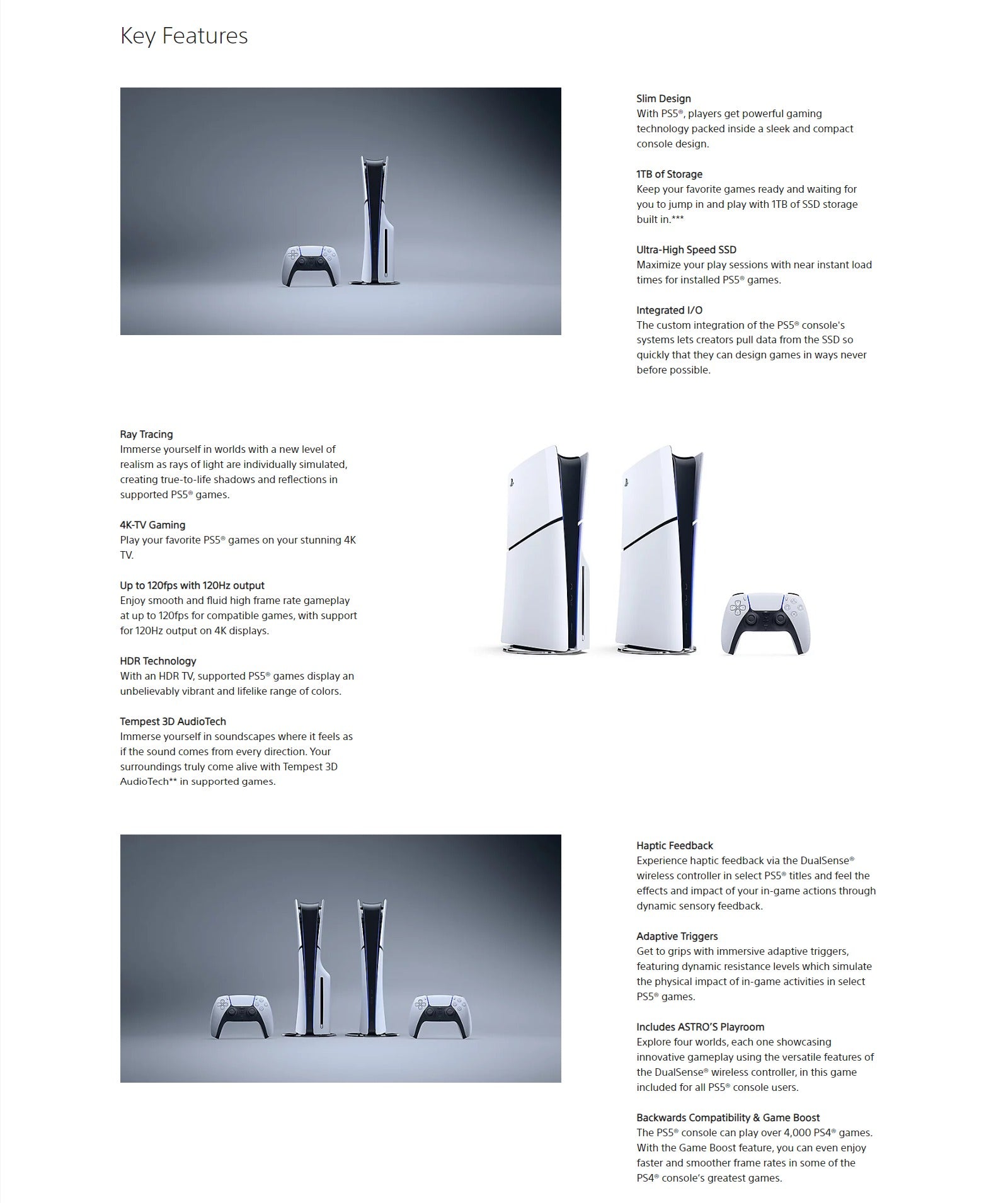 Sony Playstation PS5 Slim Console Disc Version (CFI-2018A01) With ...