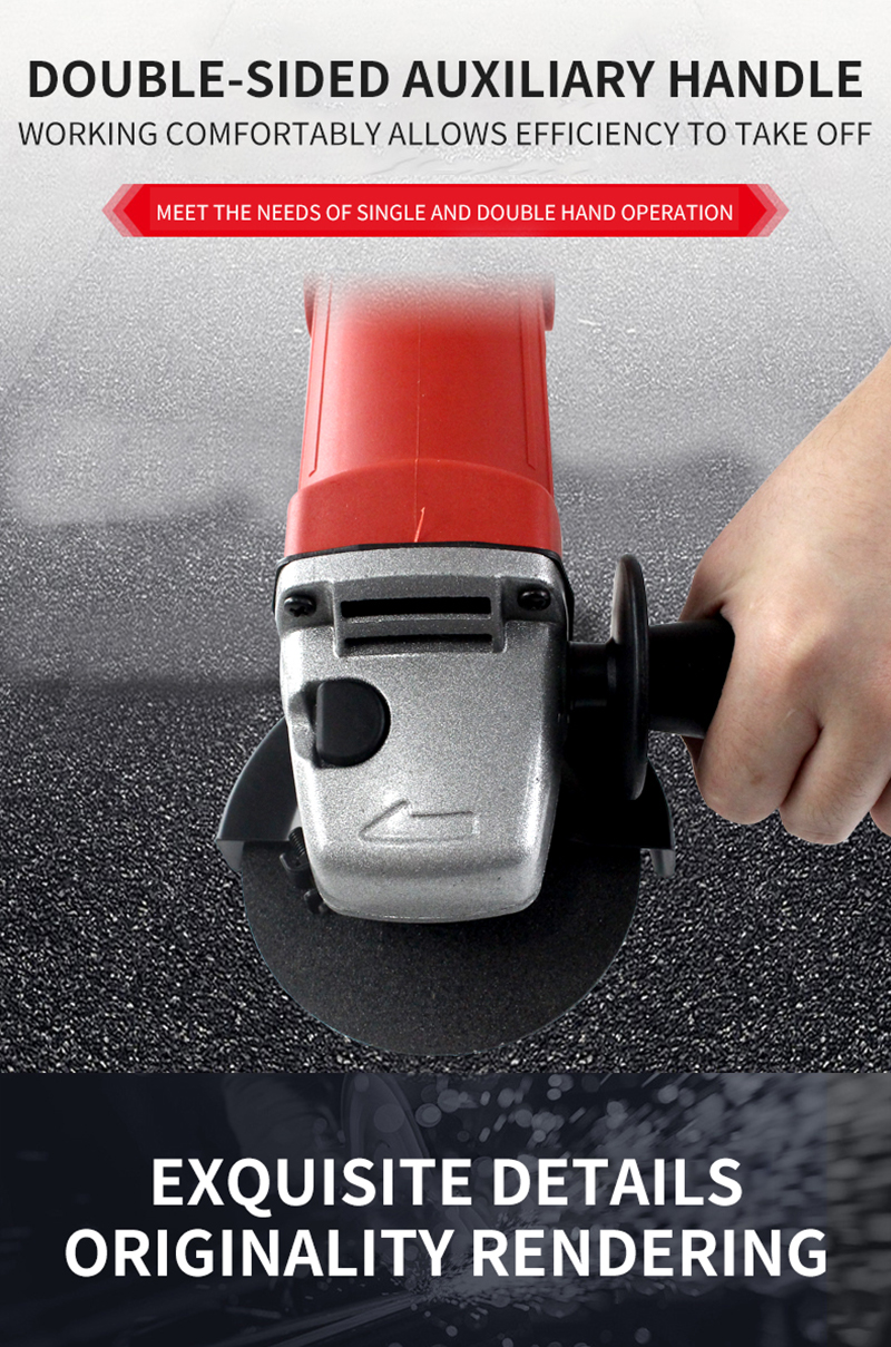REAIM Angle Grinder 100mm (4'') RED Cutting/Polishing/Grinding/Grooving ...