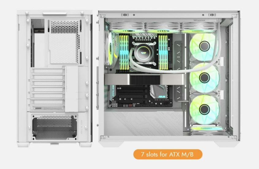 Darkflash DLX4000 Mesh Selection PC Case m-ATX + 4 Fans aRGB ...