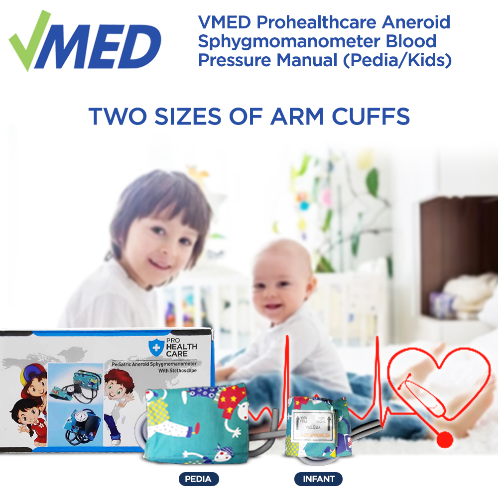 VMED Prohealthcare Aneroid Sphygmomanometer Blood Pressure Manual with ...