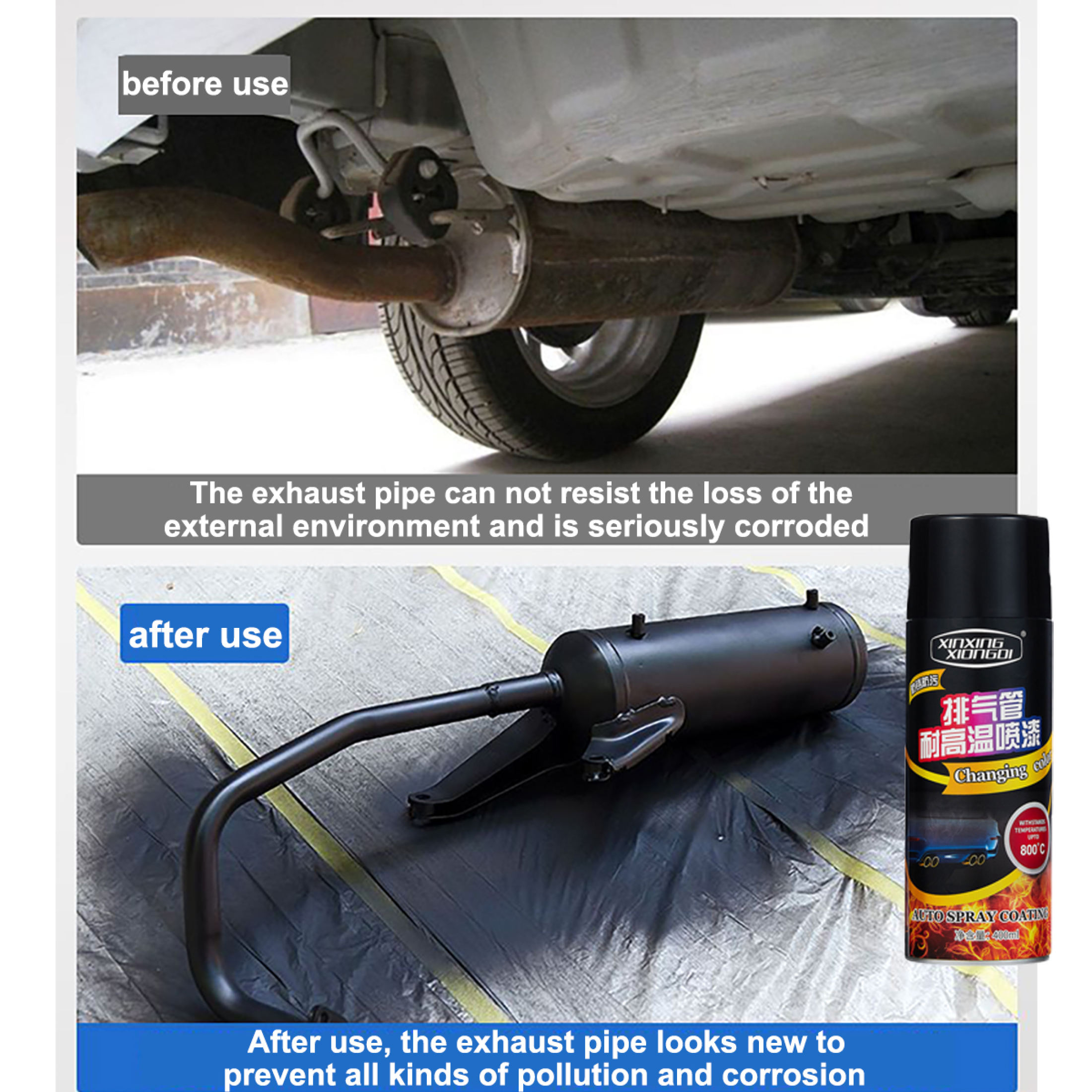 High Temperature Spray Paint Heat Resistant Anti Fouling And Rust ...