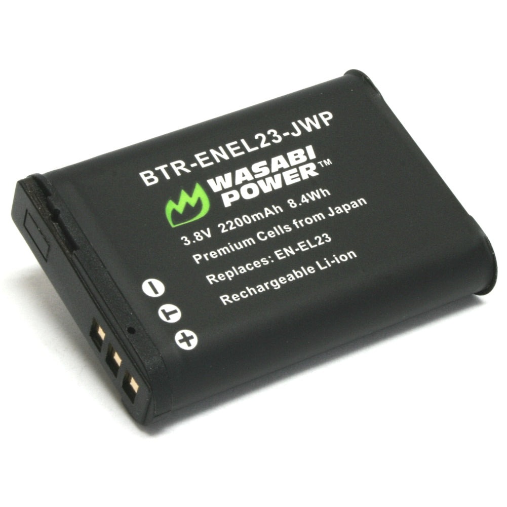 Wasabi Power EN-EL23 2200mAh 2pcs Battery and Charger Kit for Select ...