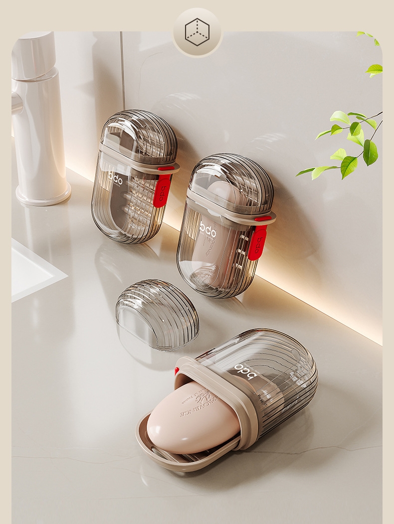 Travel Soap Box With Lid, Sealed For Draining, Portable Soap Box For ...